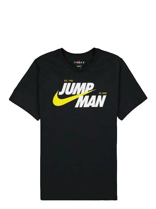 JORDAN Jumpman Graphic Short Sleeve T-shirt - Black