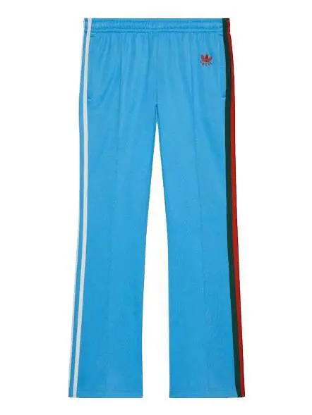 Gucci X Adidas Cotton Jersey Sweatpants - Light Blue