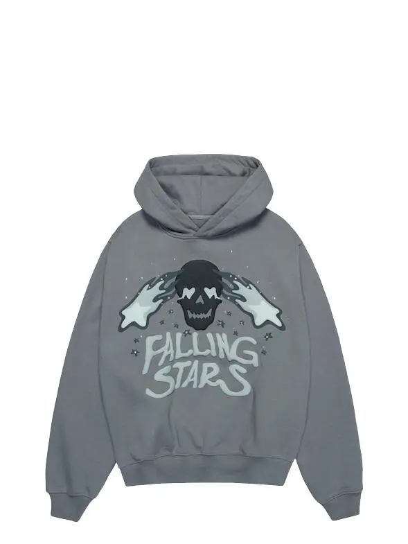 BROKEN PLANET Falling Stars Hoodie - Dark Gray