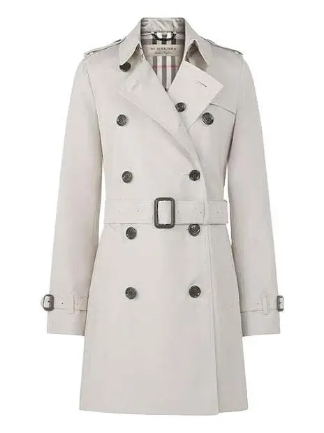 Burberry Double-breasted Trench Coat - Beige