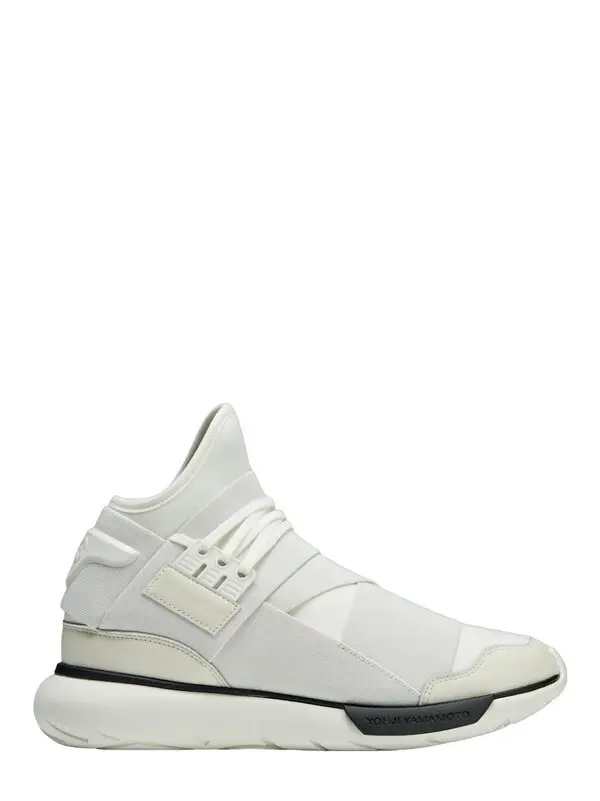 Adidas Y-3 Qasa High-top Sneakers - Off White/cream White/black