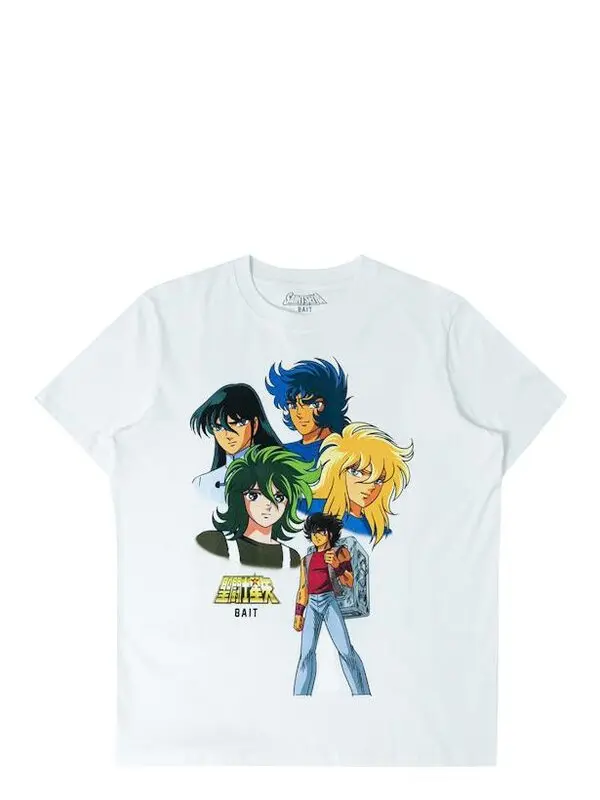 BAIT X Saint Seiya Bronze Group Tee Shirt - White