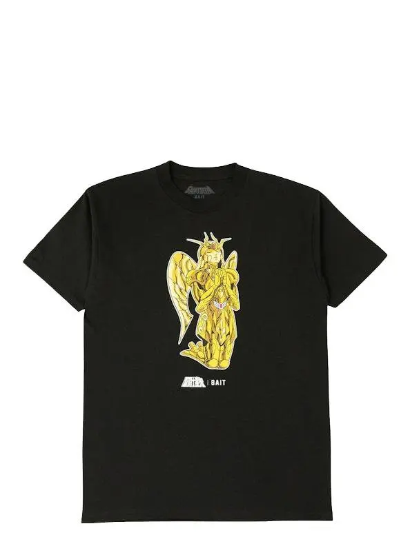BAIT X Saint Seiya Virgo Gold Tee Shirt - Black