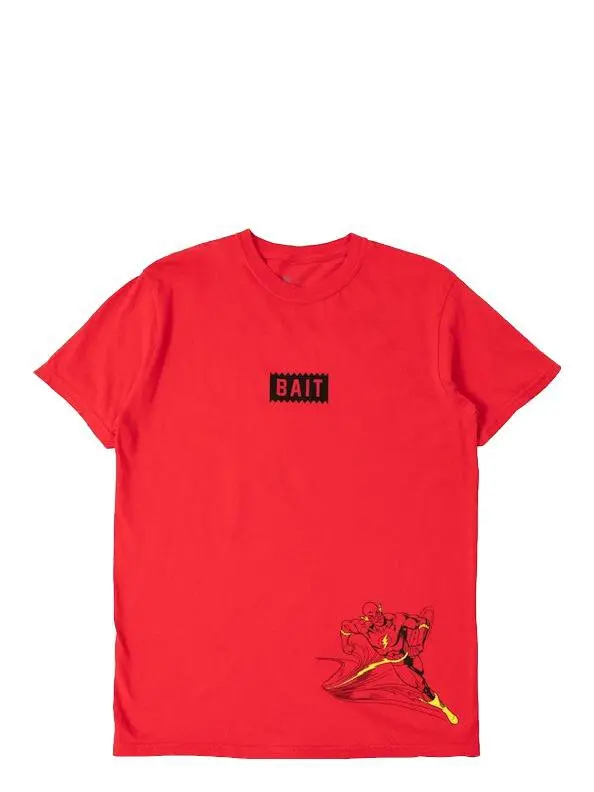 BAIT X The Flash Logo Flash Tee Shirt - Red