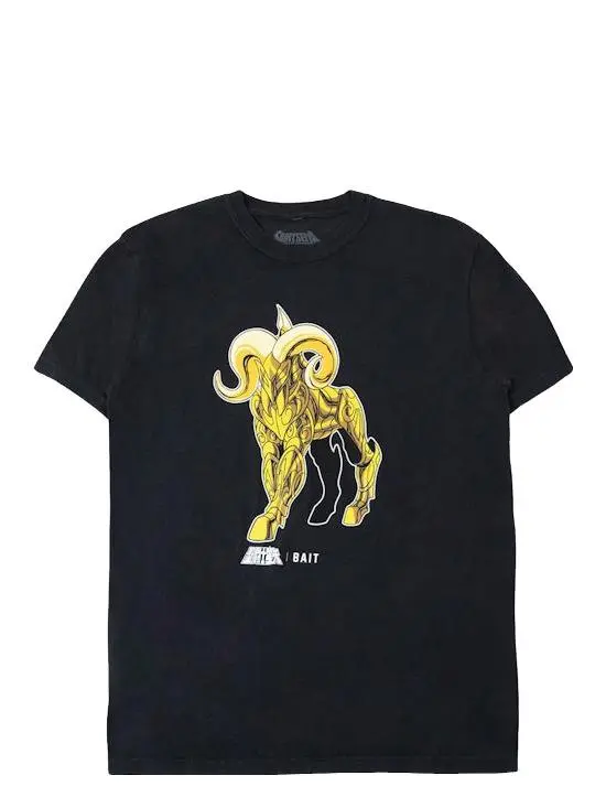 BAIT X Saint Seiya Ares Gold Foil Tee Shirt - Black