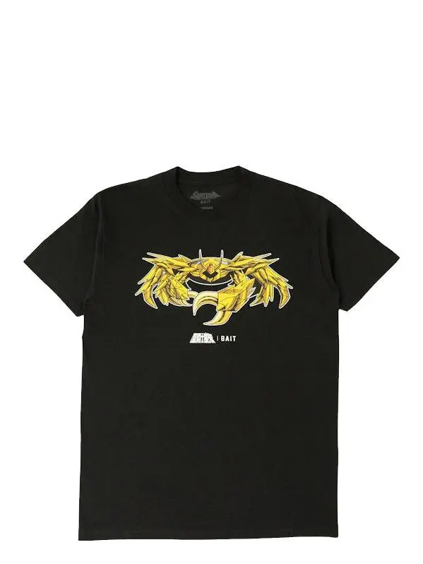 BAIT X Saint Seiya Cancer Gold Tee Shirt - Black