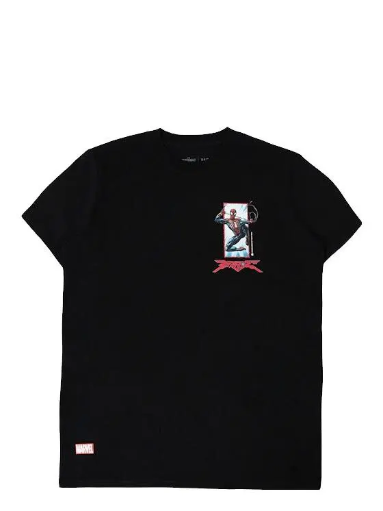 BAIT X Marvel's Spiderman 2 Swinging Tee Shirt - Black