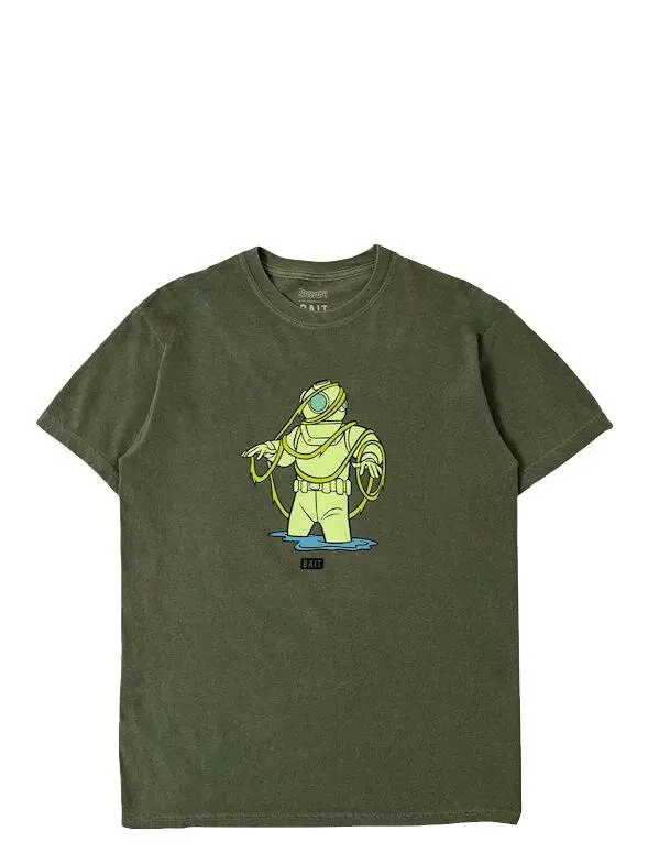 BAIT X Scooby Doo Swamp Monster Glow In The Dark Tee Shirt - Green