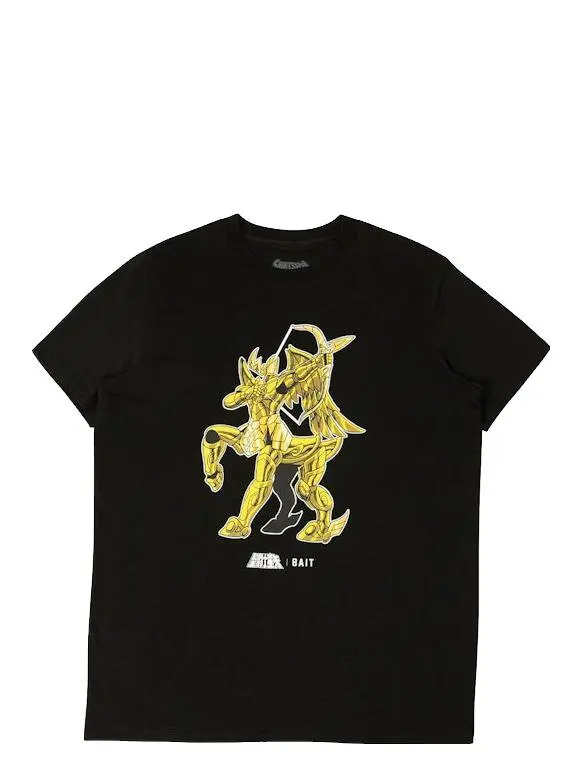 BAIT X Saint Seiya Saggitarius Gold Tee Shirt - Black