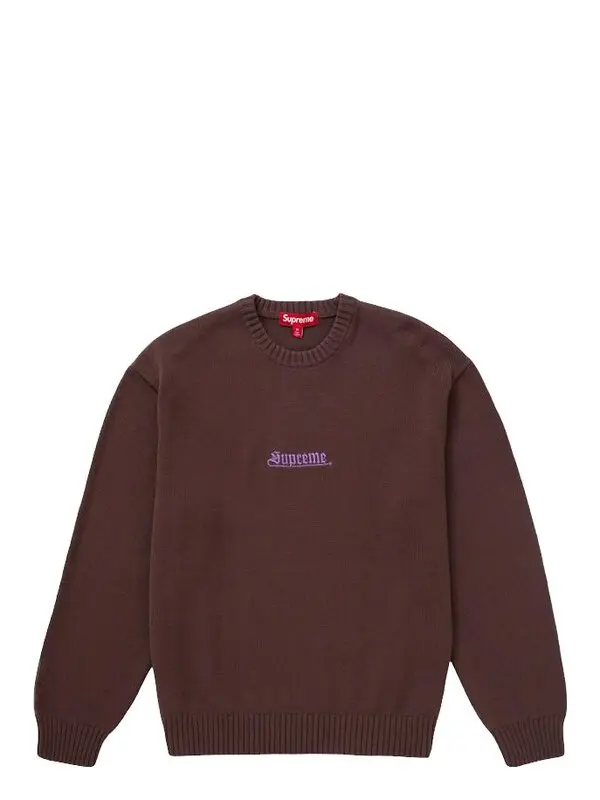 Supreme Old English Sweater - Brown