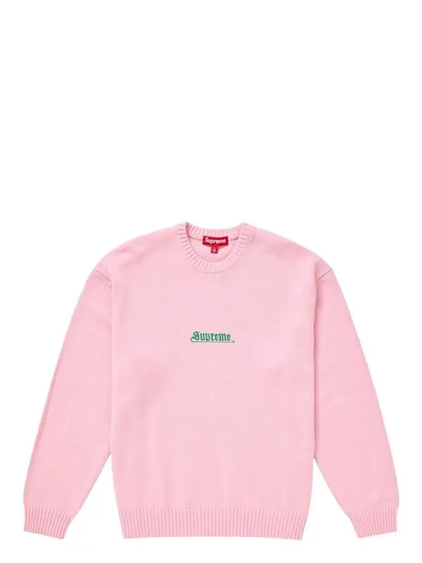 Supreme Old English Sweater - Pink