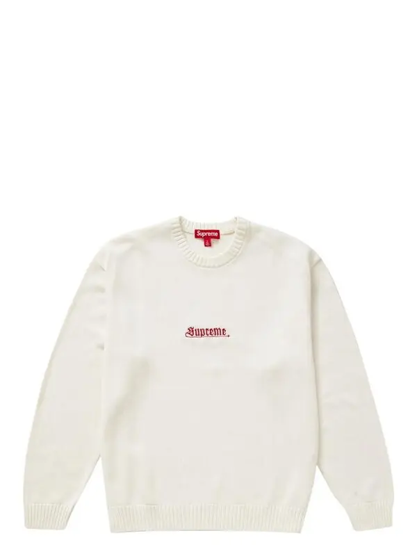 Supreme Old English Sweater - Ivory