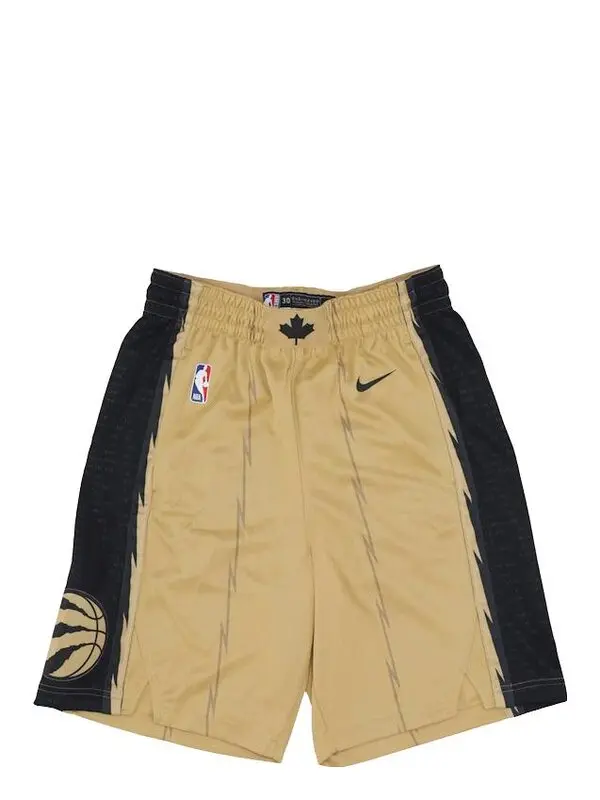 Nike Nba City Edition Toronto Raptors 2023/24 Drifit Swingman Shorts - Club Gold/black