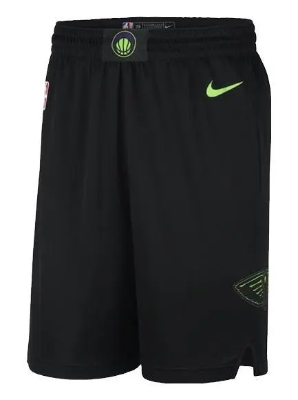 Nike Nba Swingman New Orleans Pelicans City Edition Shorts - Black Volt