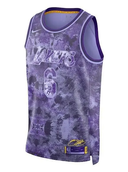 Nike Nba Los Angeles Lakers Lebron James 2022/23 Select Series Jersey - Purple Pulse