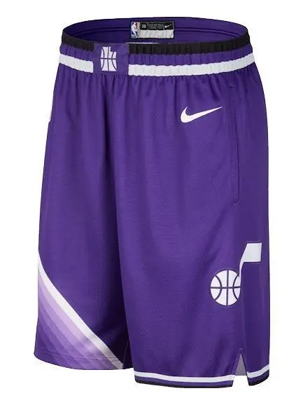 Nike Nba Utah Jazz Swingman City Edition Drifit Shorts - Purple