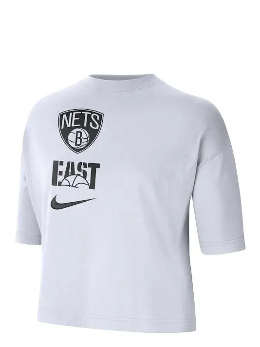 Nike Nba Brooklyn Nets Loose Fit T-shirt - White