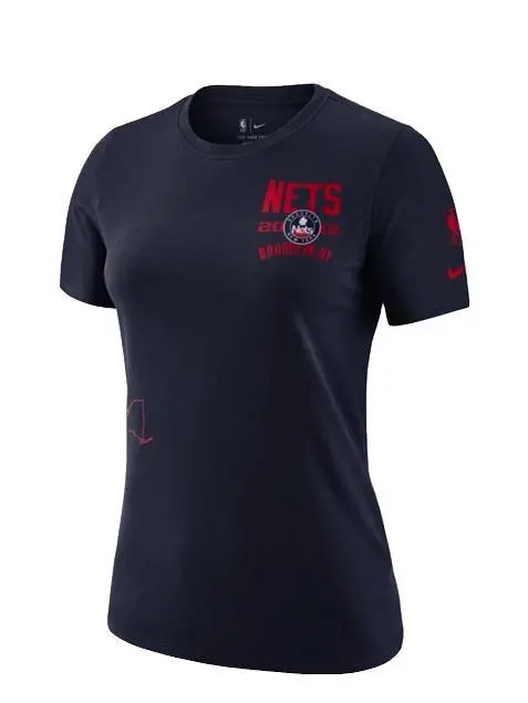 Nike Nba Brooklyn Nets Courtside City Edition T-shirt - Dark Blue