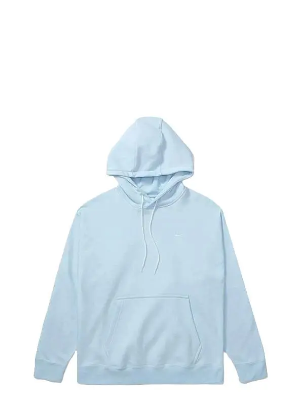Nike Nrg Solo Swoosh Fleece Hoodie - Celestine Blue/white