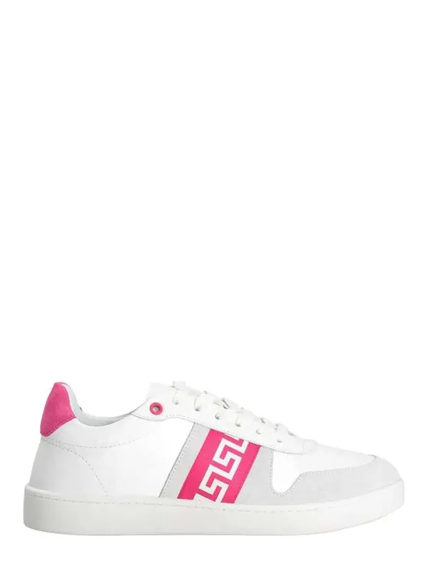 Versace La Greca Low-top Sneakers - White/pink