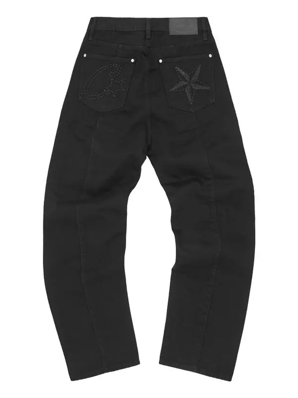 CORTEIZ Cstar Stitchdown Jeans - Triple Black