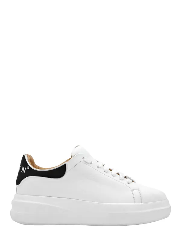 Philipp Plein Lo-top Leather Sneakers - White