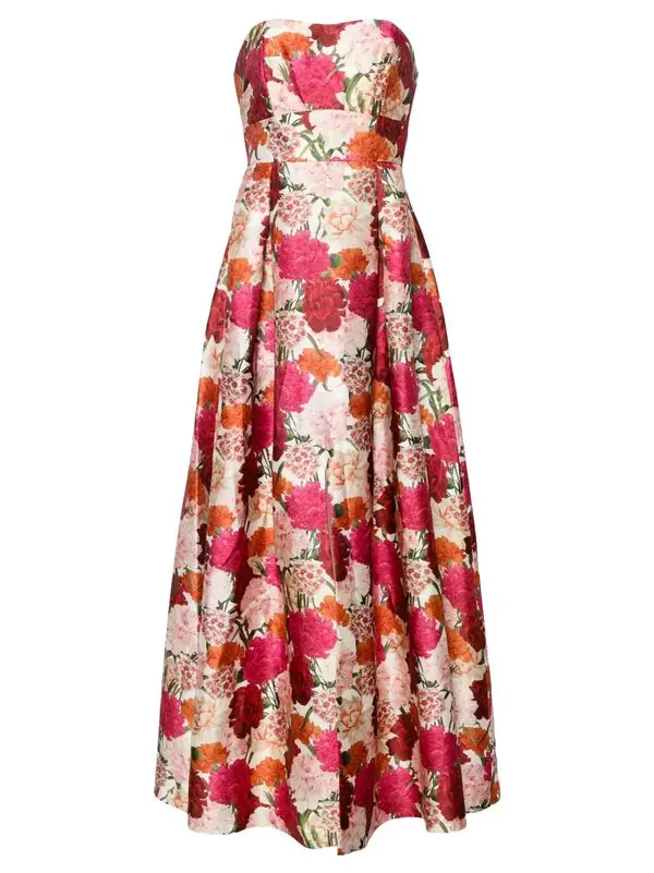 Sachin & Babi Giovanna Floral-print Midi Dress - White