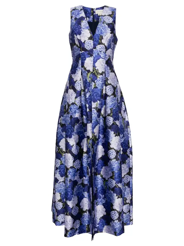 Sachin & Babi Brooke Floral-print Maxi Dress - Blue