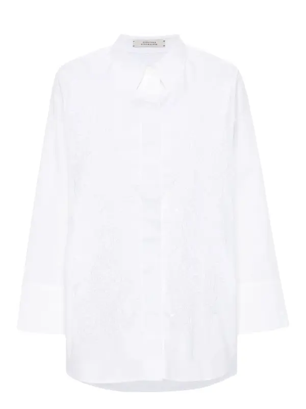 Dorothee Schumacher Broderie Anglaise Cotton Shirt - White
