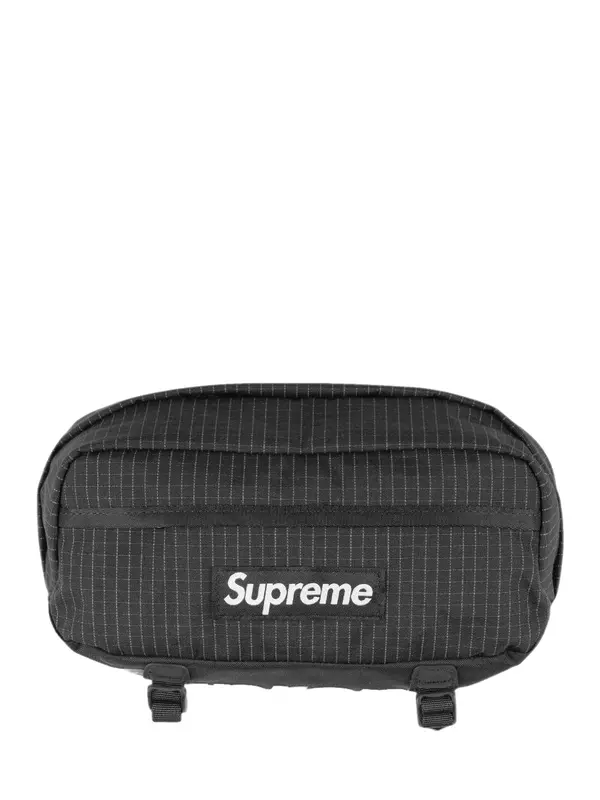 Supreme Logo Appliqué Belt Bag - Black