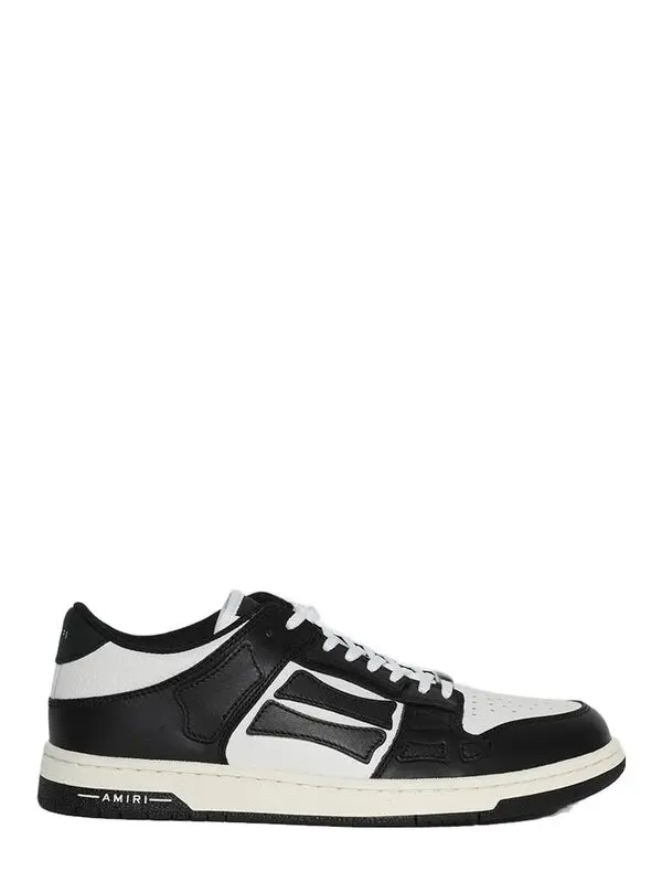 Amiri Skel Top Low Sneakers - Black White