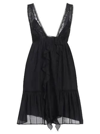 Pinko Mini Cotton Dress - Black