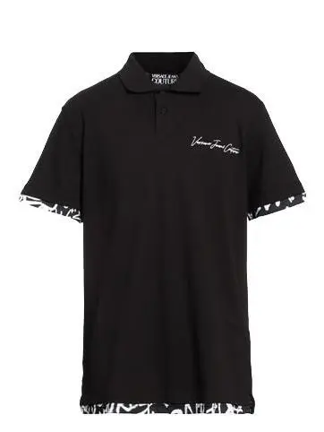 Versace Polo Shirt Size Cotton, Elastane - Black