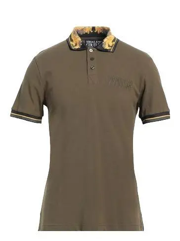 Versace Polo Shirt Military Size Cotton - Green