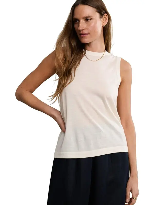 Jenni Kayne Merino Tank Top - Ivory