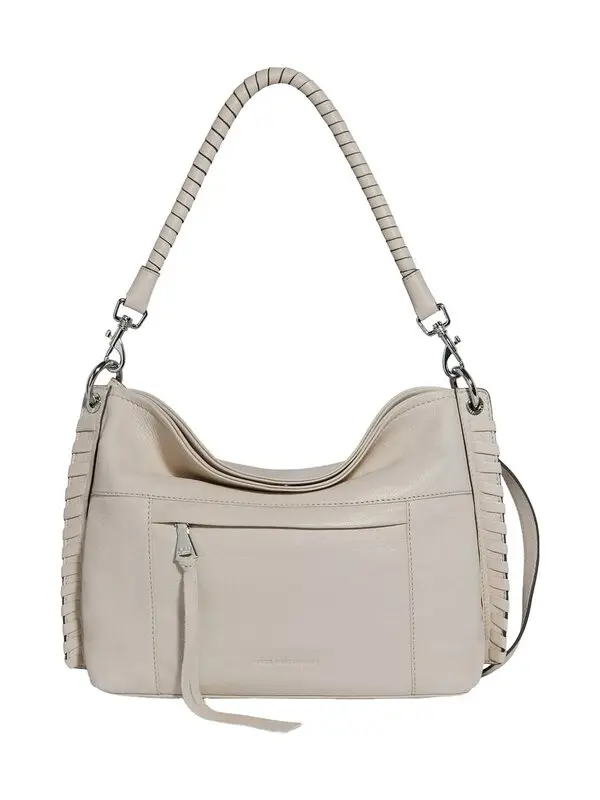 AIMEE Leather Shoulder Bag - Bone