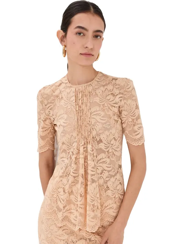 Rabanne Mini Lace Top - Raffia