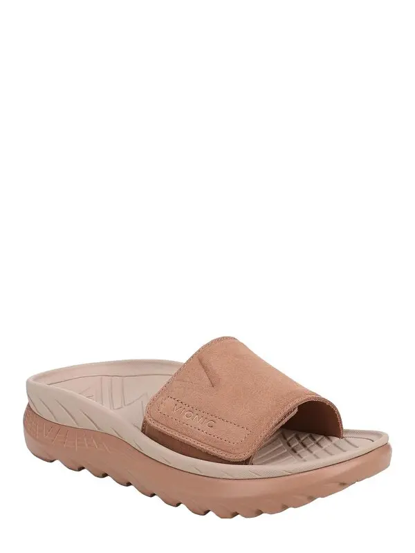 Vionic Rejuvenate Slide Sandal - Mocha Mousse