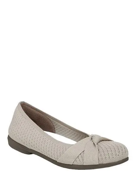 LIFESTRIDE Bzees Kissed Knit Ballerina Flat - Beige