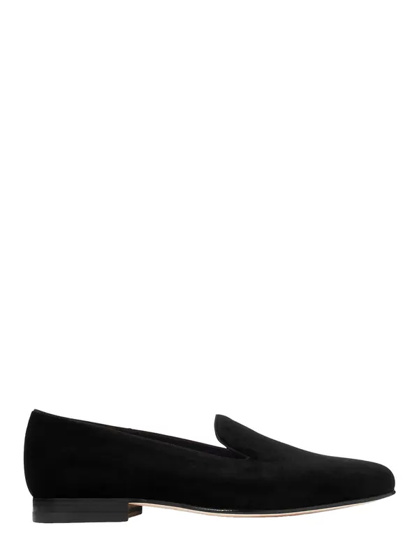 Ralph Lauren Alonzo Velvet Loafers - Black