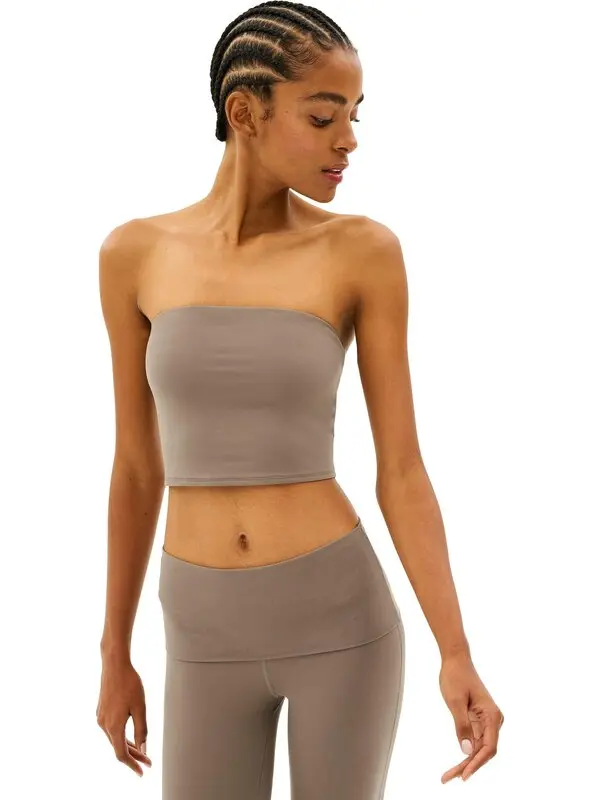 Splits59 Hazel Airweight Crop Bandeau - Lentil