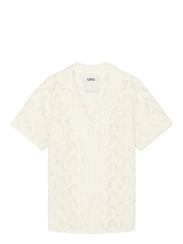 Oas Atlas Cuba Crochet Shirt - Off White