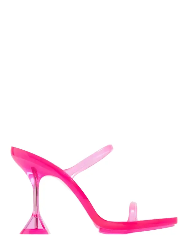 Amina Muaddi Brito 95mm Translucent Sandals - Pink