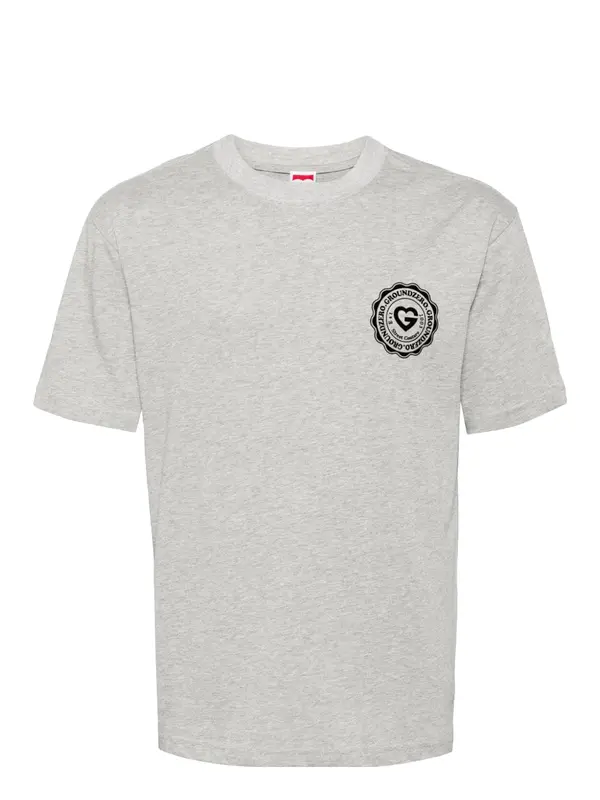 GROUND ZERO Logo-print T-shirt - Grey