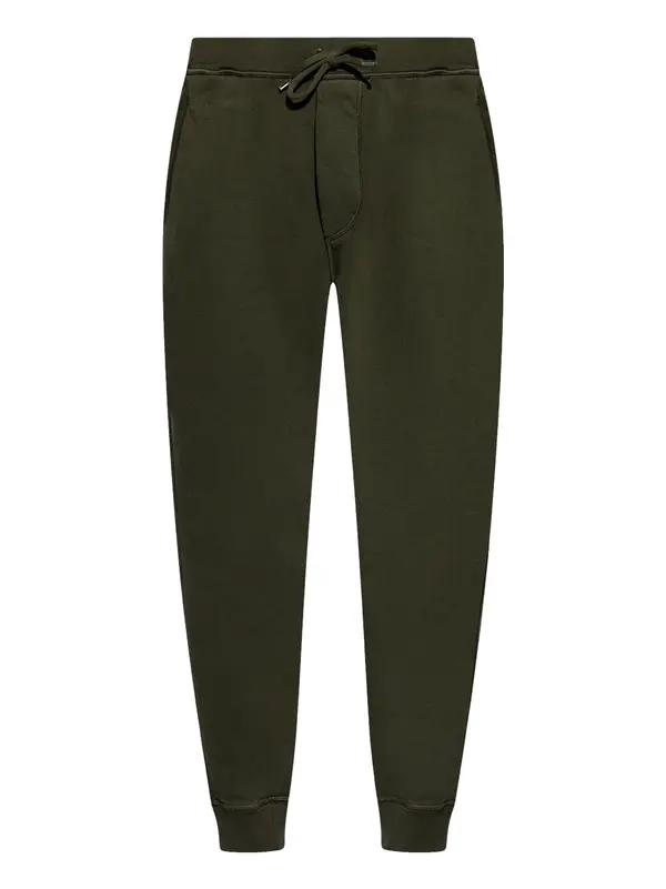 Dsquared2 Drop-crotch Cotton Track Pants - Green