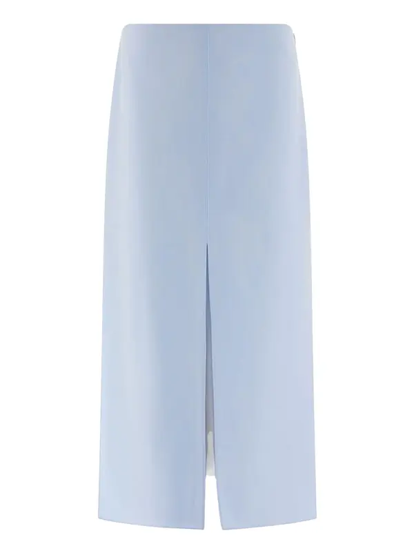 FERRAGAMO Layered Midi Skirt - Blue