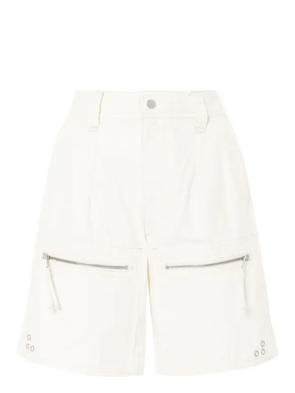 MARANT ETOILE Kynan Cotton Shorts - Neutrals