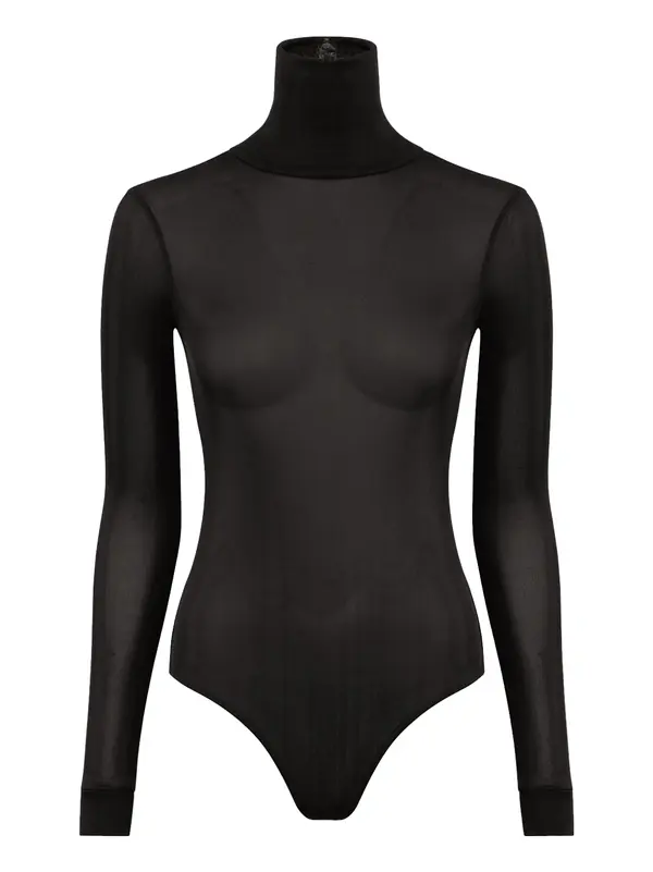 MAISON MARGIELA Roll-neck Bodysuit - Black