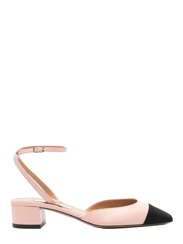 AQUAZZURA 35mm French Flirt Leather Pumps - Pink