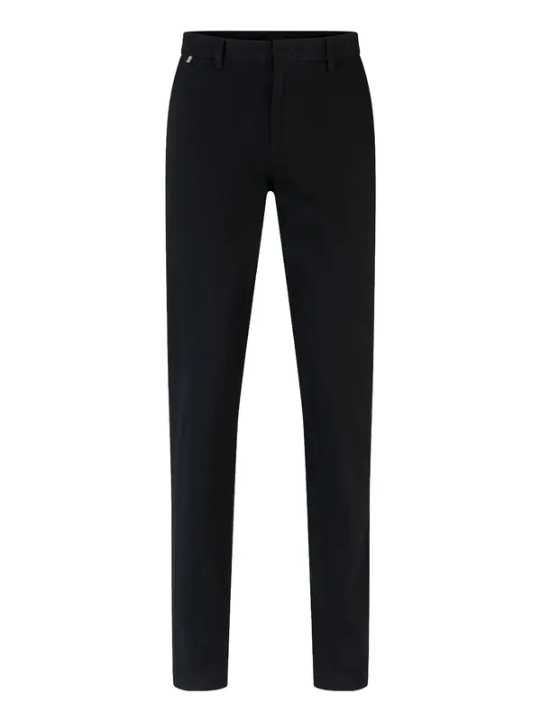 BOSS Slim-cut Chino Trousers - Black